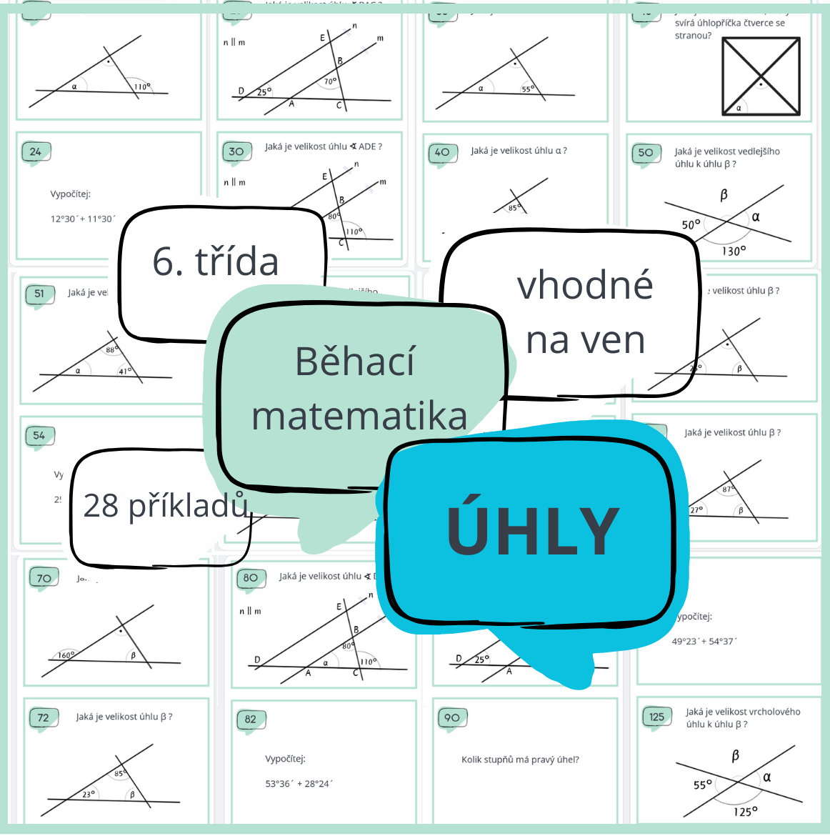M6 - běhačka - úhly - Matematika - geometrie | UčiteléUčitelům.cz